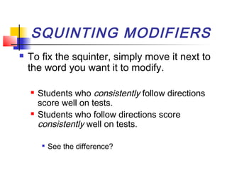 Modifiers | PPT