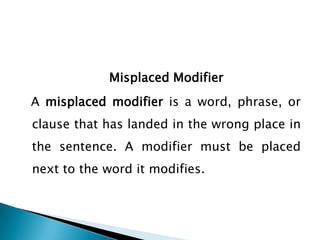 Modifiers | PPT