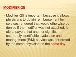 Modifiers-CPT CODING | PPTX
