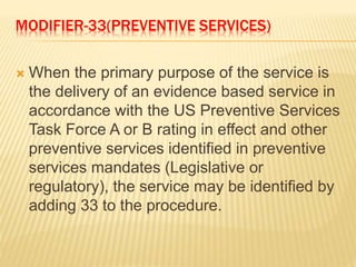 Modifiers-CPT CODING | PPTX
