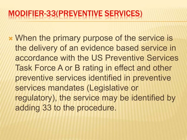Modifiers-CPT CODING | PPTX | Surgery | Medical Health