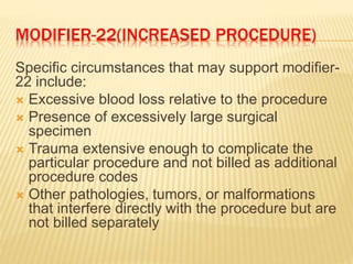 Modifiers-CPT CODING | PPTX