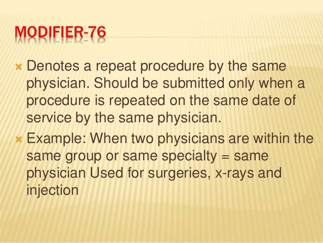 Modifiers-CPT CODING