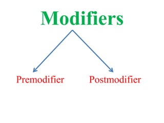 Modifiers | PPT