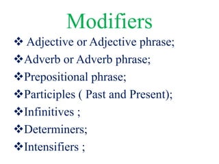 Modifiers | PPTX