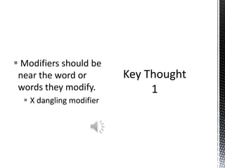 Modifiers | PPT