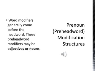 Modifiers | PPT