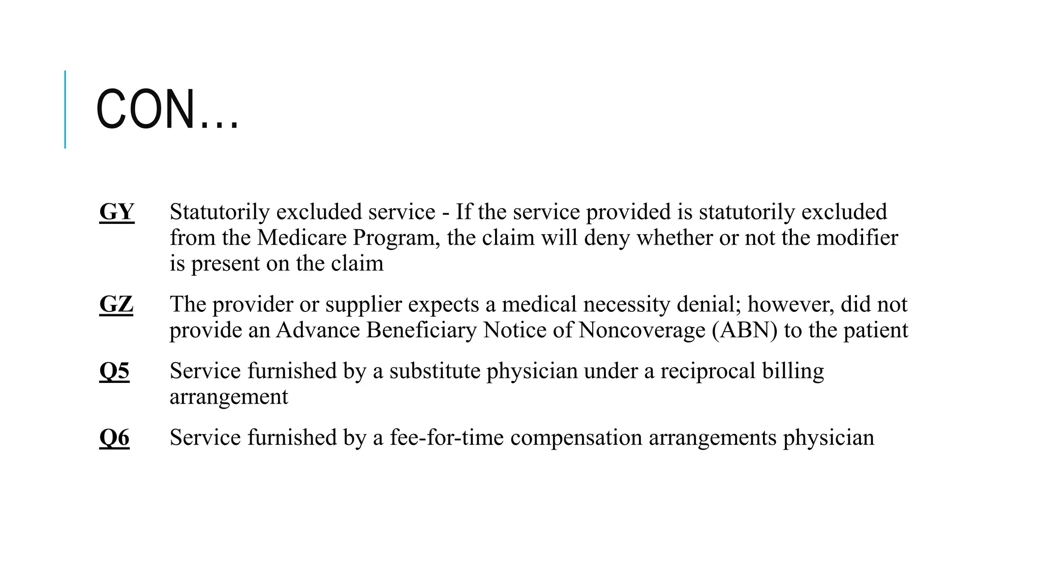 Whar are Modifiers in Medical Billing and their uses | PPTX