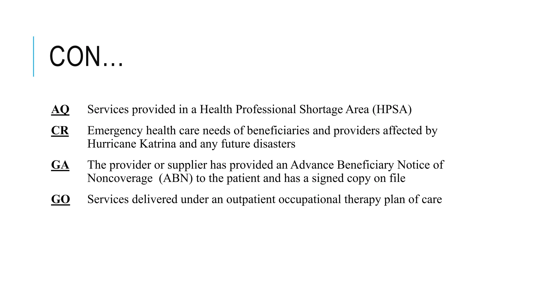 Whar are Modifiers in Medical Billing and their uses | PPTX