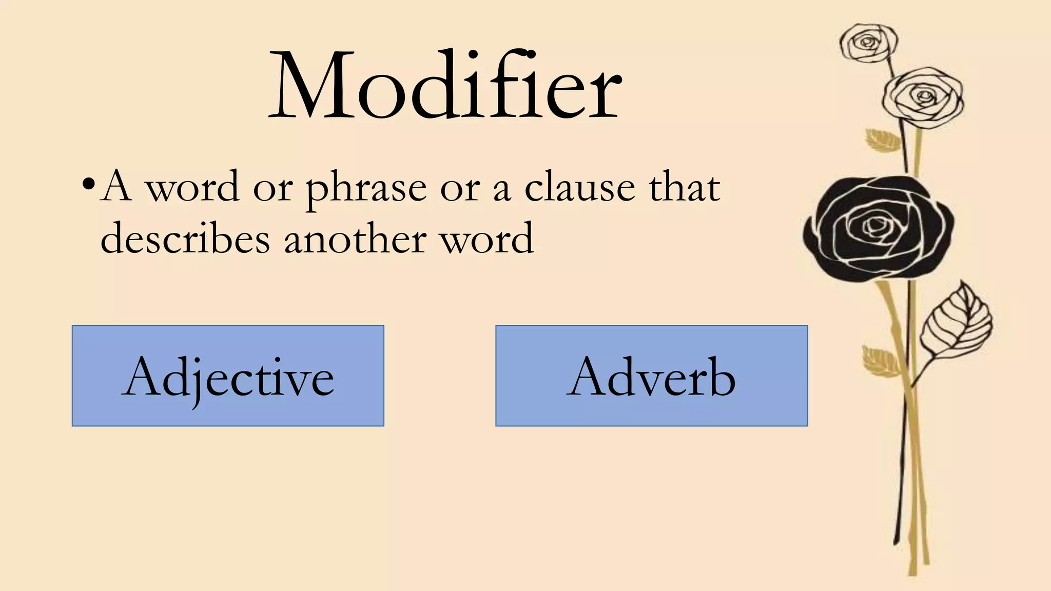 Modifiers | PPT