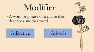 Modifiers | PPT