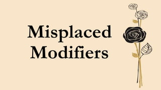 Modifiers | PPT