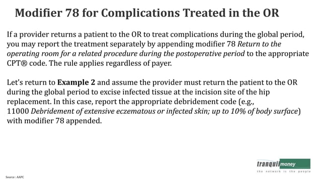 Modifiers 24 &78 | PPSX