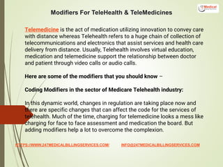 Modifiers For TeleHealth & TeleMedicines.pdf