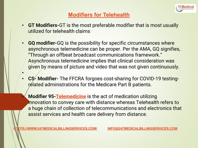 Modifiers For TeleHealth & TeleMedicines.pdf