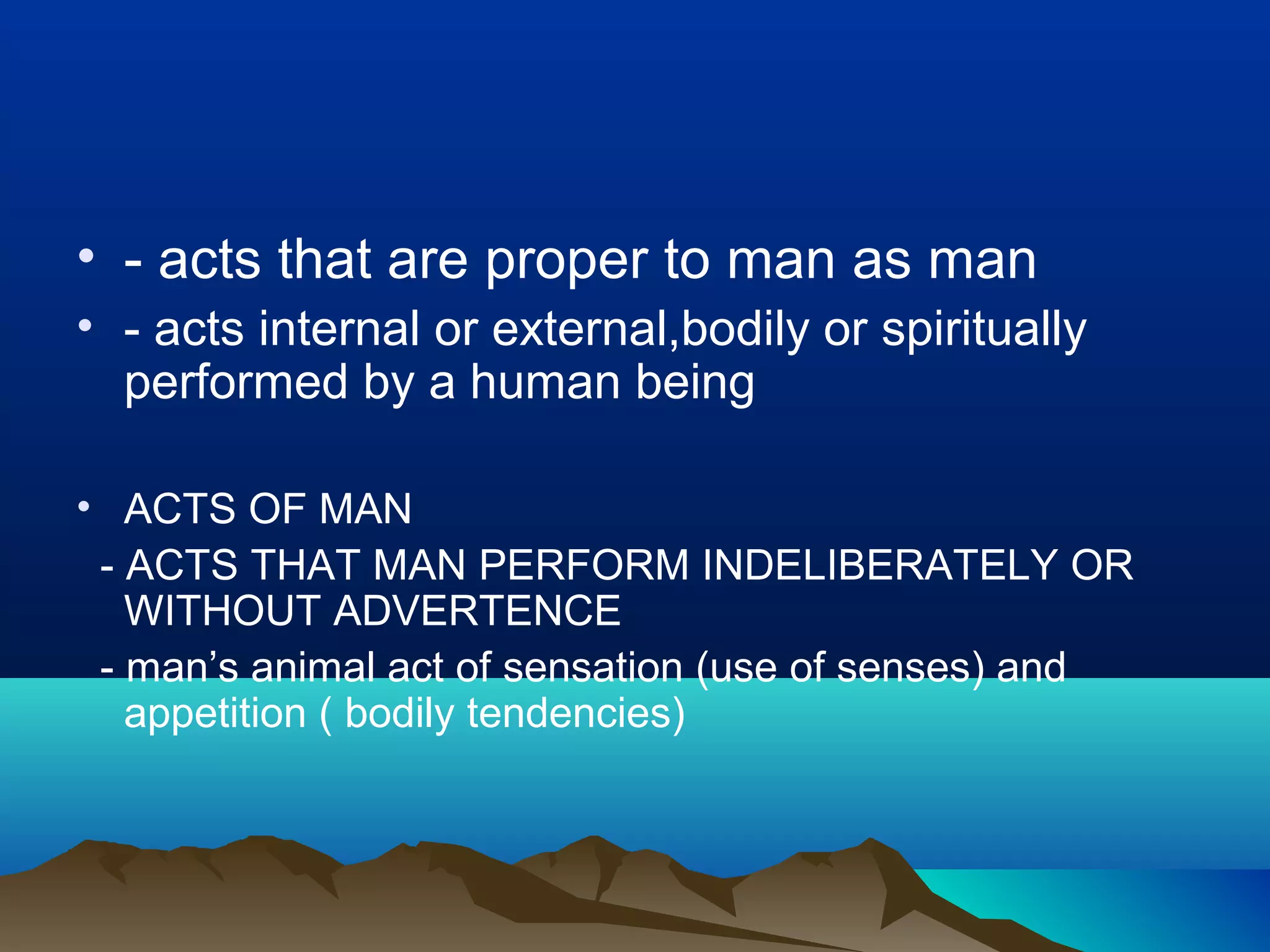 Human Acts and Morality | PPT