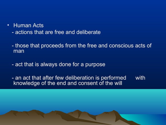 Human Acts and Morality | PPT