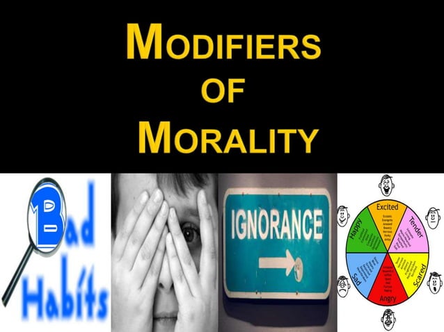 Modifiers of morality | PPTX