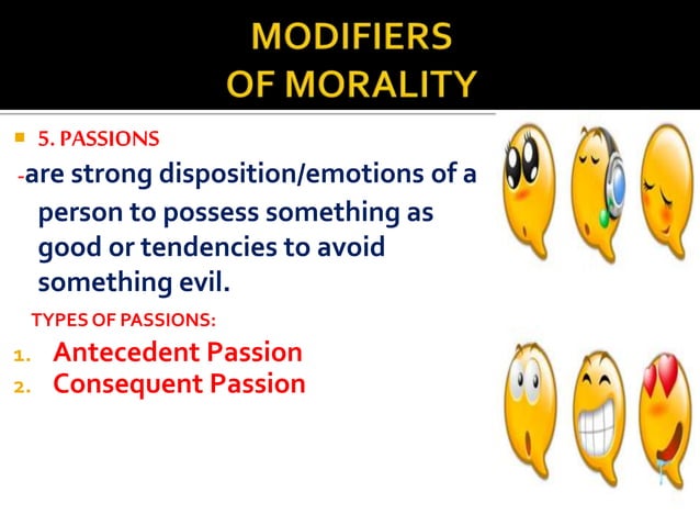 Modifiers of morality | PPTX