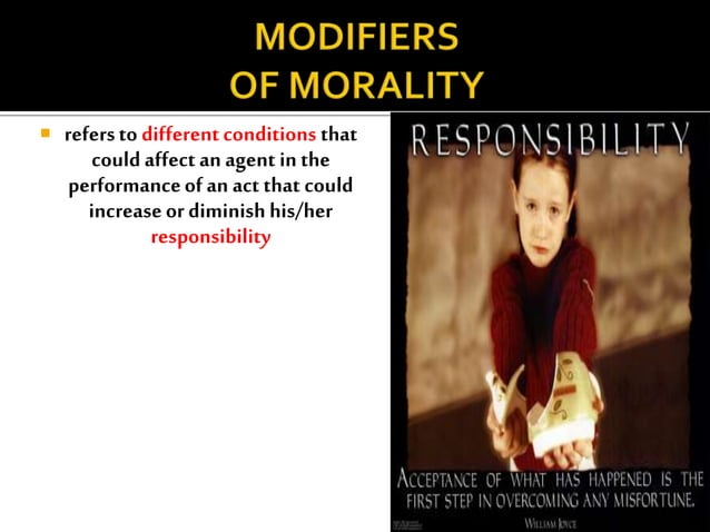 Modifiers of morality | PPTX