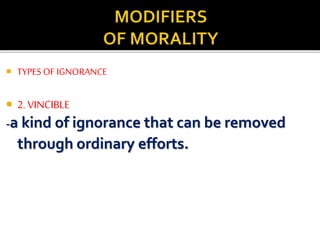 Modifiers of morality | PPTX