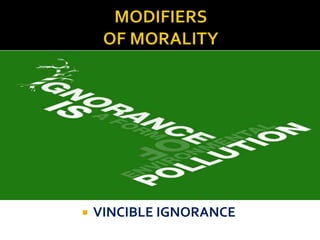 Modifiers of morality | PPTX