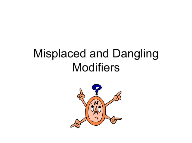 Modifiers powerpoint | PPT