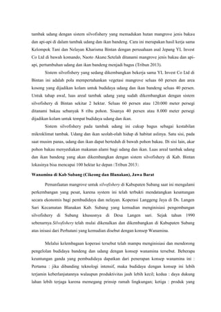 Modifikasi iklim mikro dengan wanamina | PDF