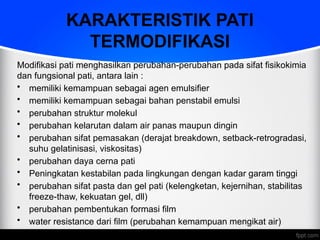 Modifikasi Pati fisikawi, kimiawi dan enzimatis.pptx