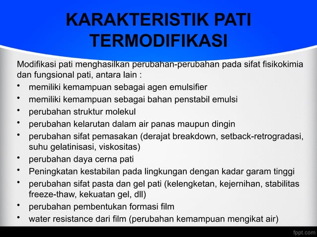 Modifikasi Pati fisikawi, kimiawi dan enzimatis.pptx