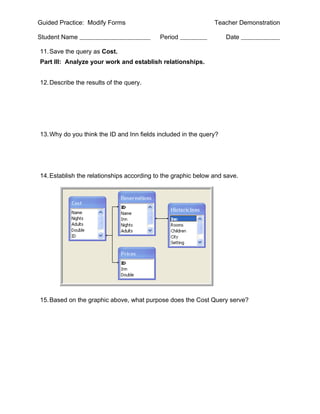 Modify Subforms | DOC | Hotel Properties | Real Estate