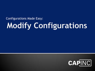 Configurations Made Easy: SOLIDWORKS Modify Configurations | PDF ...