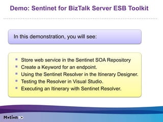 Modifying and Extending the ESB Toolkit | PPT