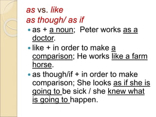 Modifying Comparisons