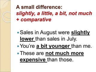 Modifying Comparisons