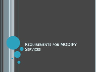 MODIFY program presentation students | PPTX