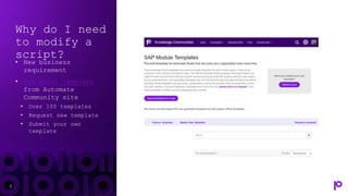 Automate Studio Training: How to Easily Modify Scripts | PPT