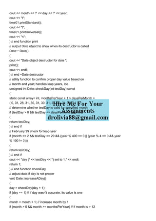 Modify the Time classattached to be able to work with Date.pdf | Programming Languages | Computing