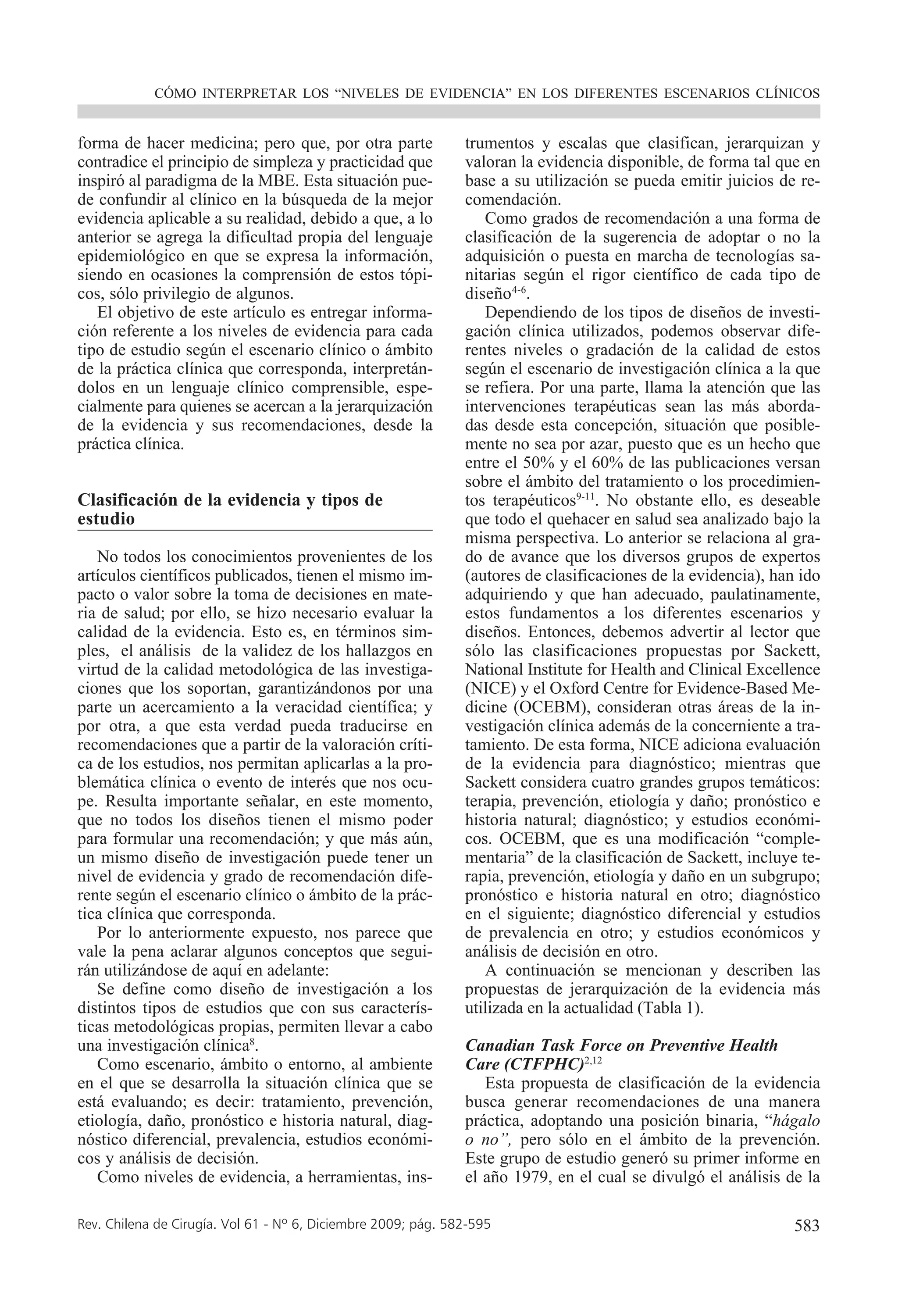 Mod ii. lectura 6. cómo interpretar los niveles de evidencia | PDF