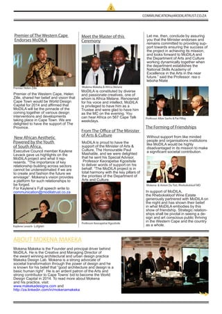 Modila newsletter launch edition | PDF