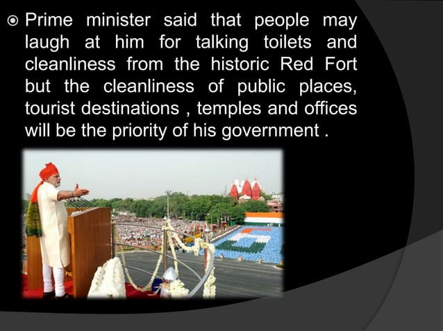 Modi mission clean india | PPT