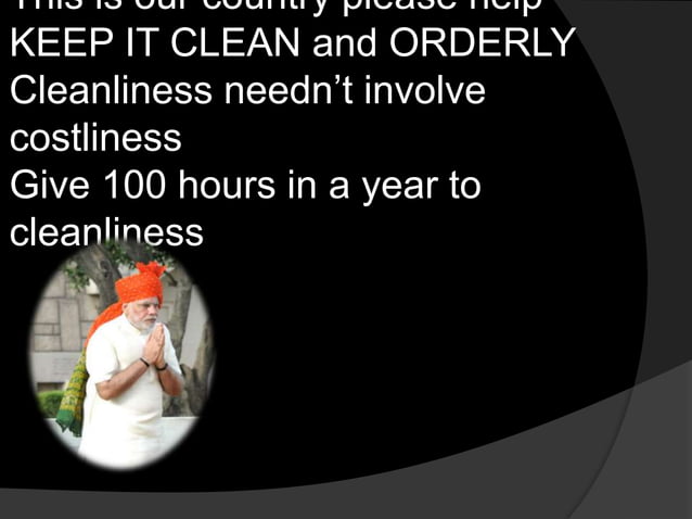 Modi mission clean india | PPT
