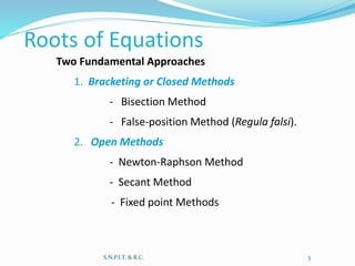 algebric solutions by newton raphson method and secant method | PPT
