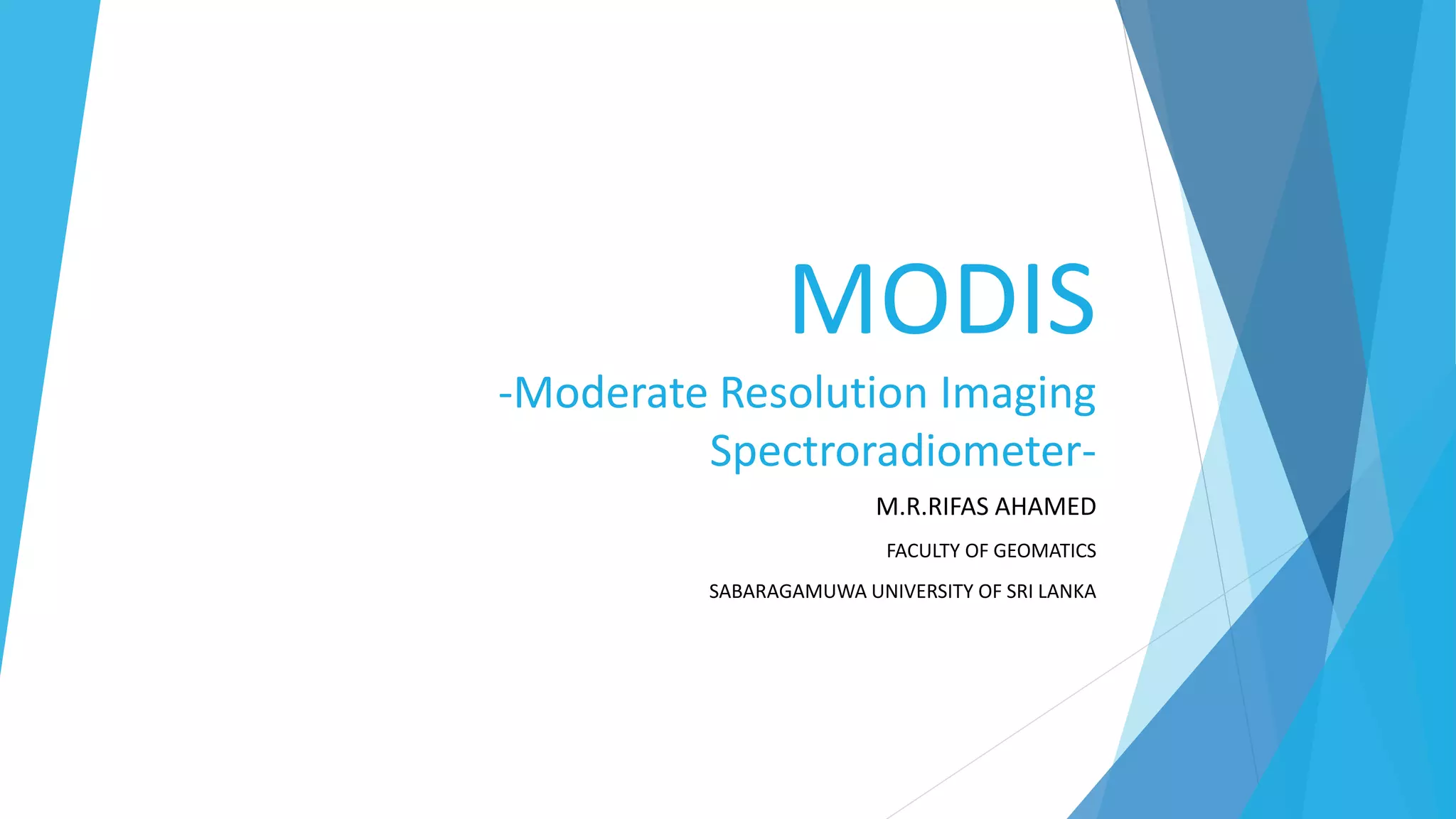 MODIS | PPTX