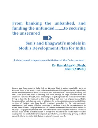 Modi's development model for india | PDF