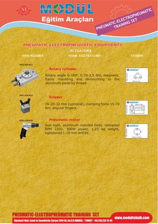 Pneumatic & Electropneumatic Training Set | PDF