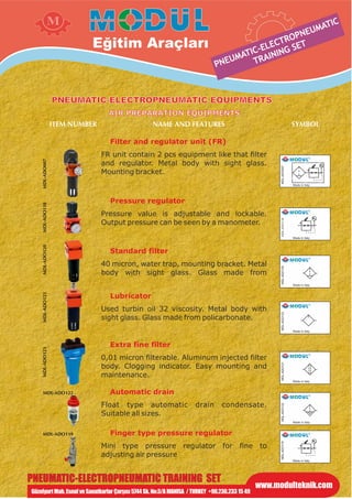 Pneumatic & Electropneumatic Training Set | PDF
