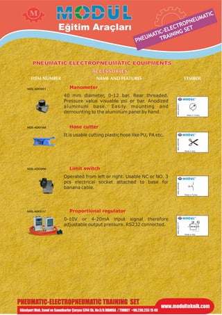 Pneumatic & Electropneumatic Training Set | PDF