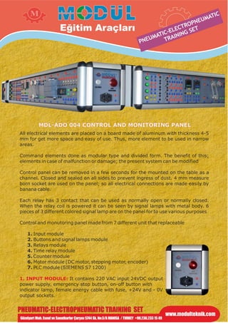 Pneumatic & Electropneumatic Training Set | PDF