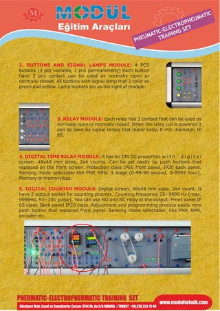 Pneumatic & Electropneumatic Training Set | PDF